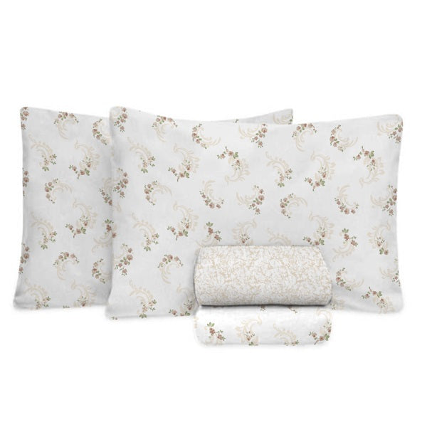 Jogo de Cama Casal Estamparia 180 Fios - Composê 7948 (Cópia ...